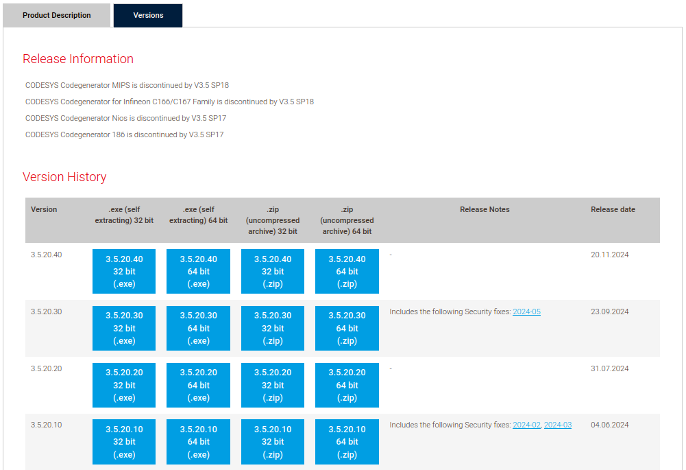 Installation — CODESYS Online Documentation documentation